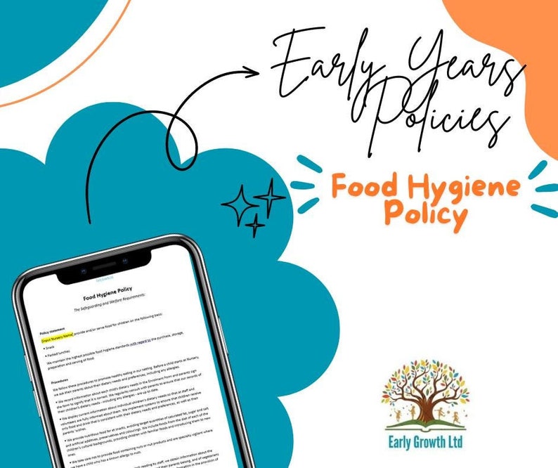 Early Years - Food Hygiene Policy/ Nursery/ Preschool/ Early Growth - Etsy