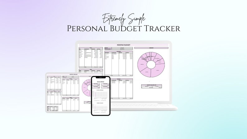 Extremely Simple Personal Budget Tracker - Etsy