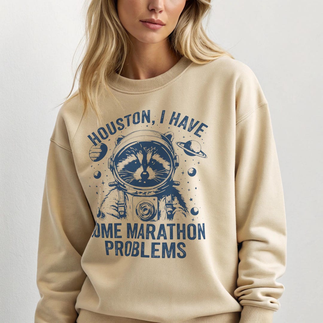Houston I Have Some Marathon Problems Sweatshirt / Funny Runner Gift ...