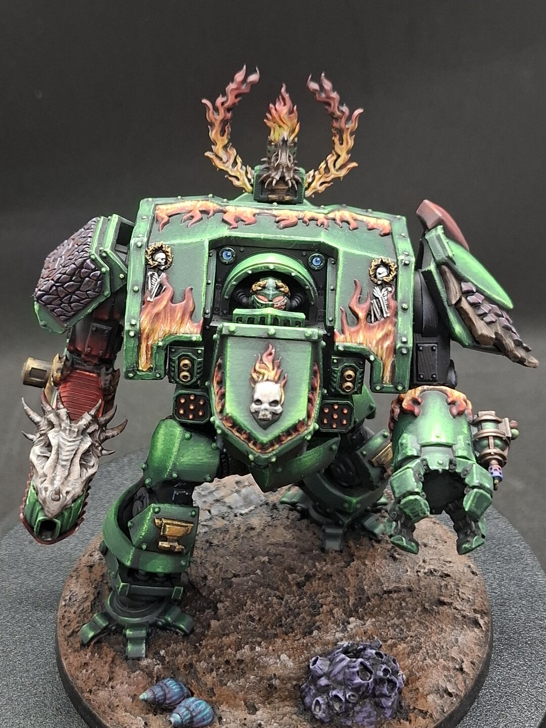 Painted Flame Lizards Dreadnought - Warhammer - Etsy