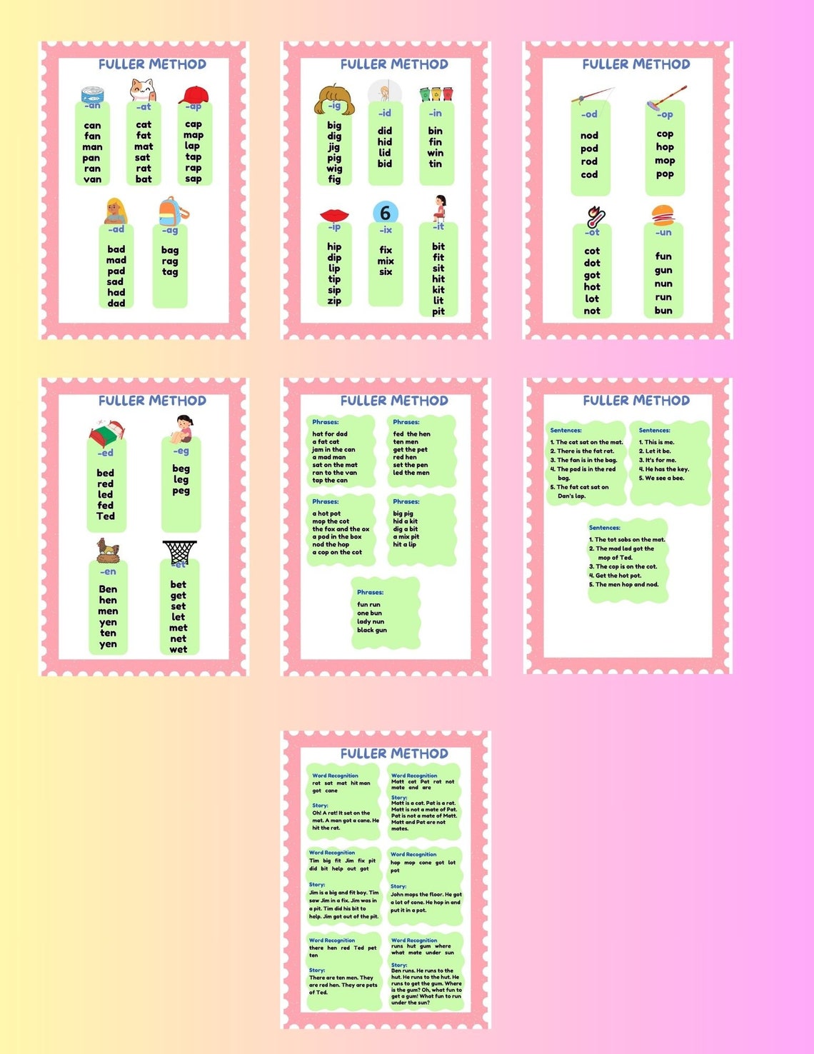 ENGLISH READING MATERIALS - Etsy