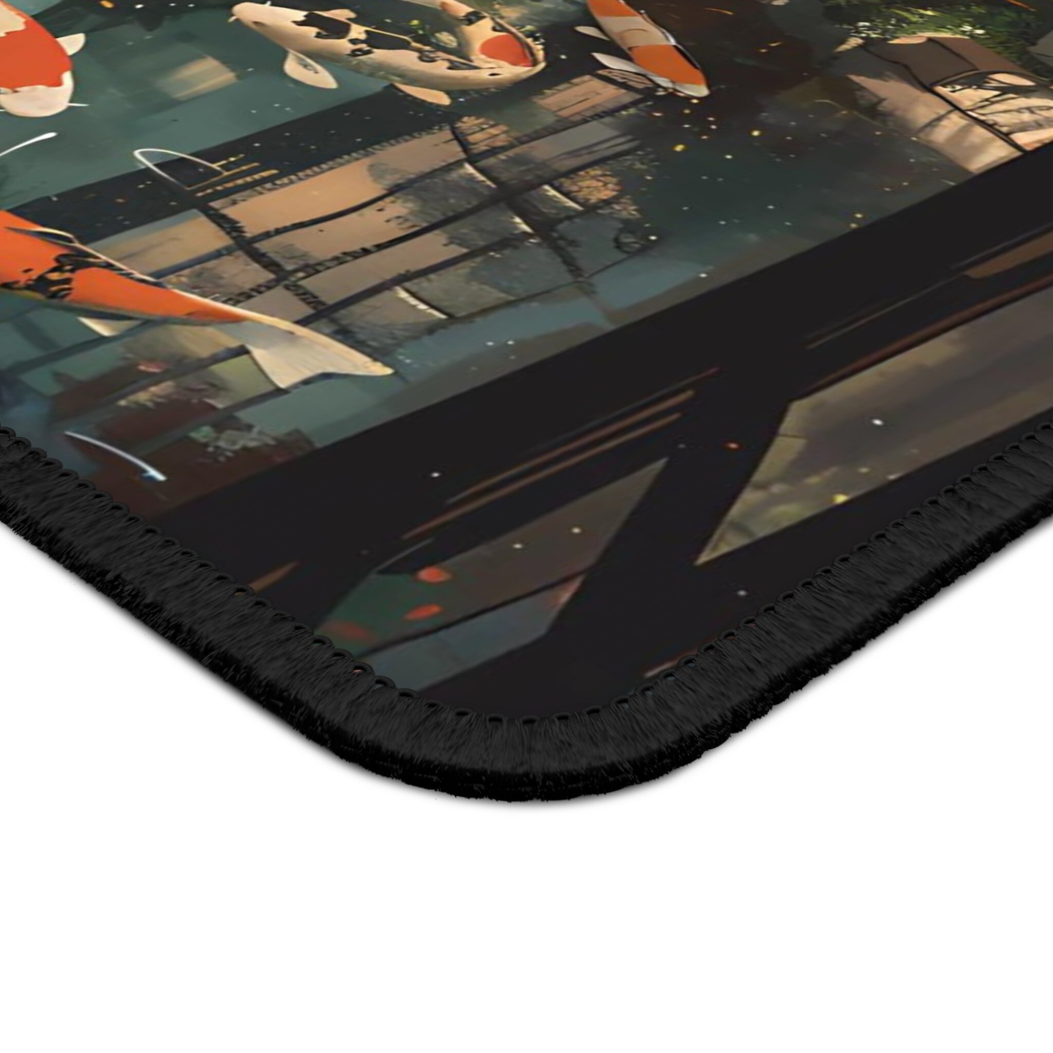 Lofi Desk Mat Kawaii Cozy Gamer Decor Cute Anime Style Japanese Art Print Cute Office