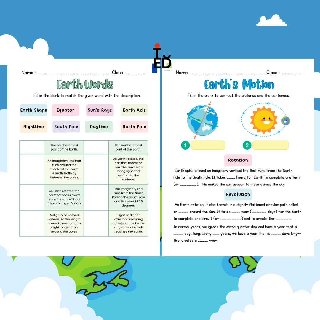 All About Earth | Science for Kids Activity | Printable | 2-4 Grade - Etsy
