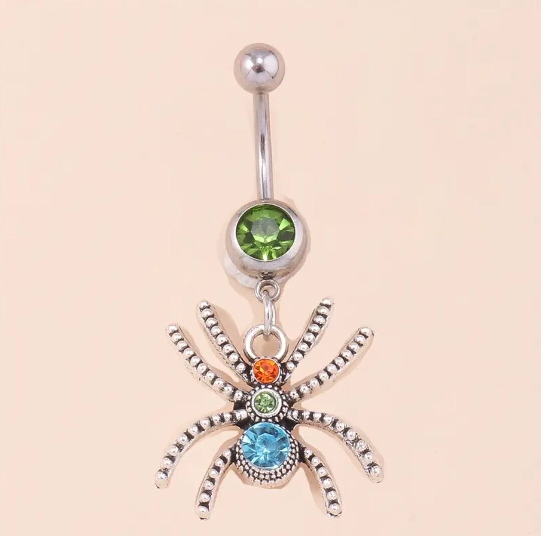 Belly Button Rings: Belly Bar, Navel Bar, Navel Ring, Green Belly ...