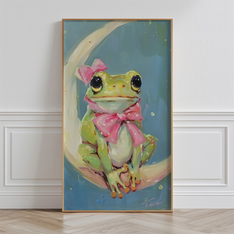 BUNDLE of 50 Coquette Frog Paintings | Rococo Vintage Art, Girly ...