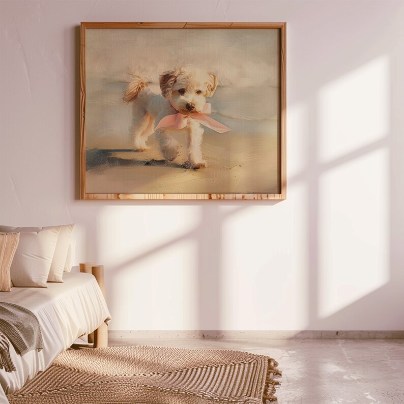 BUNDLE of 50 Coquette Puppy Paintings Rococo Vintage Art, Dog Farmhouse ...