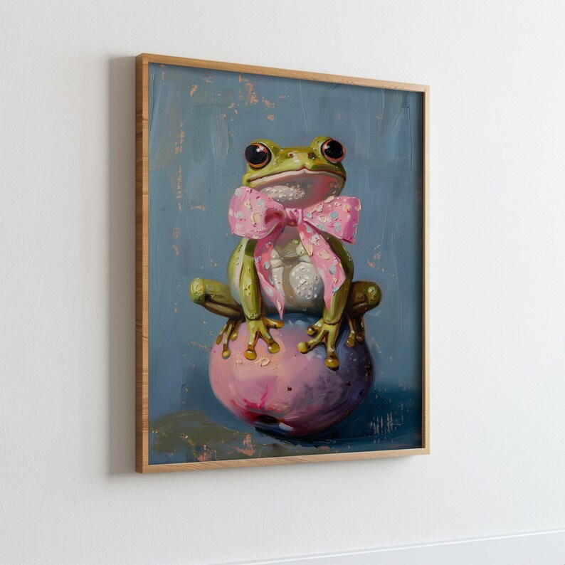 BUNDLE of 50 Coquette Frog Paintings | Rococo Vintage Art, Girly ...