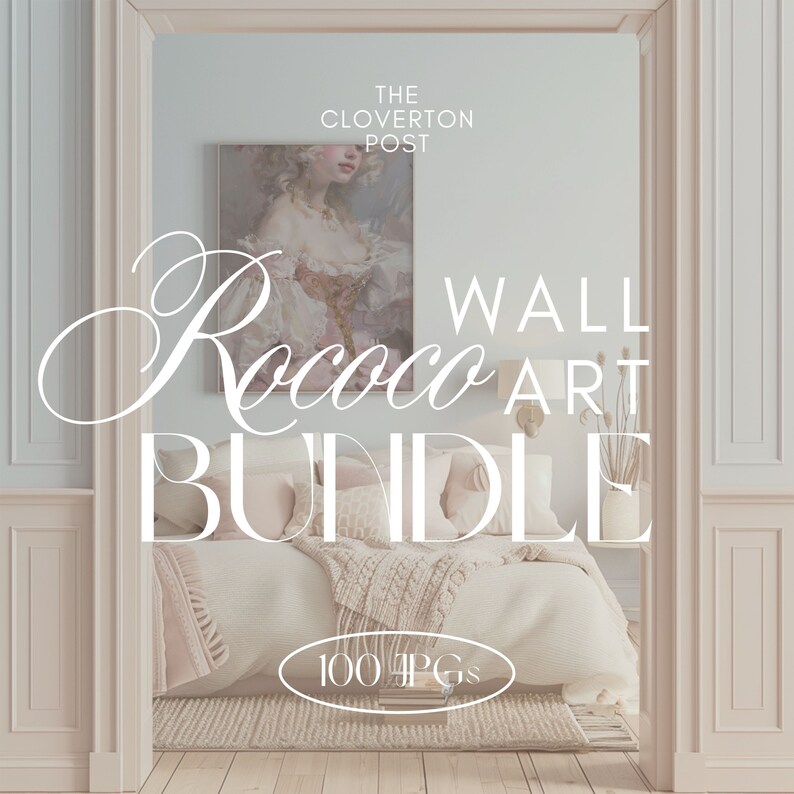 BUNDLE of 100 Coquette Fashion Paintings | Rococo Vintage Art, Girly ...