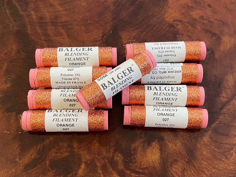 Balger kreinik Sparkly Blending Filament Orange 027 Viscose/polyester ...
