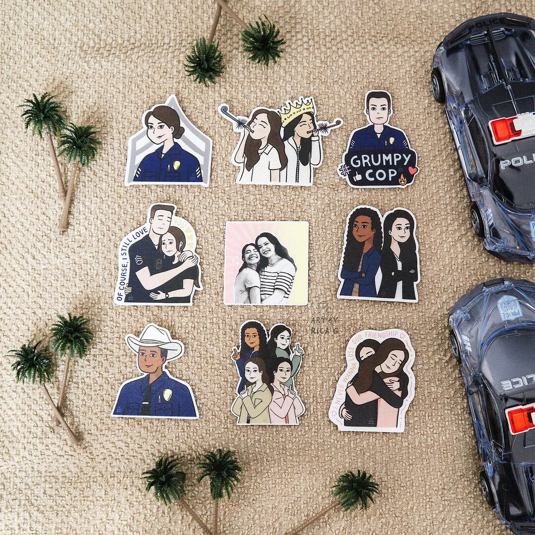 The Rookie Season 7 Inspired Stickers, Chenford, Lucy Chen, Wopez ...