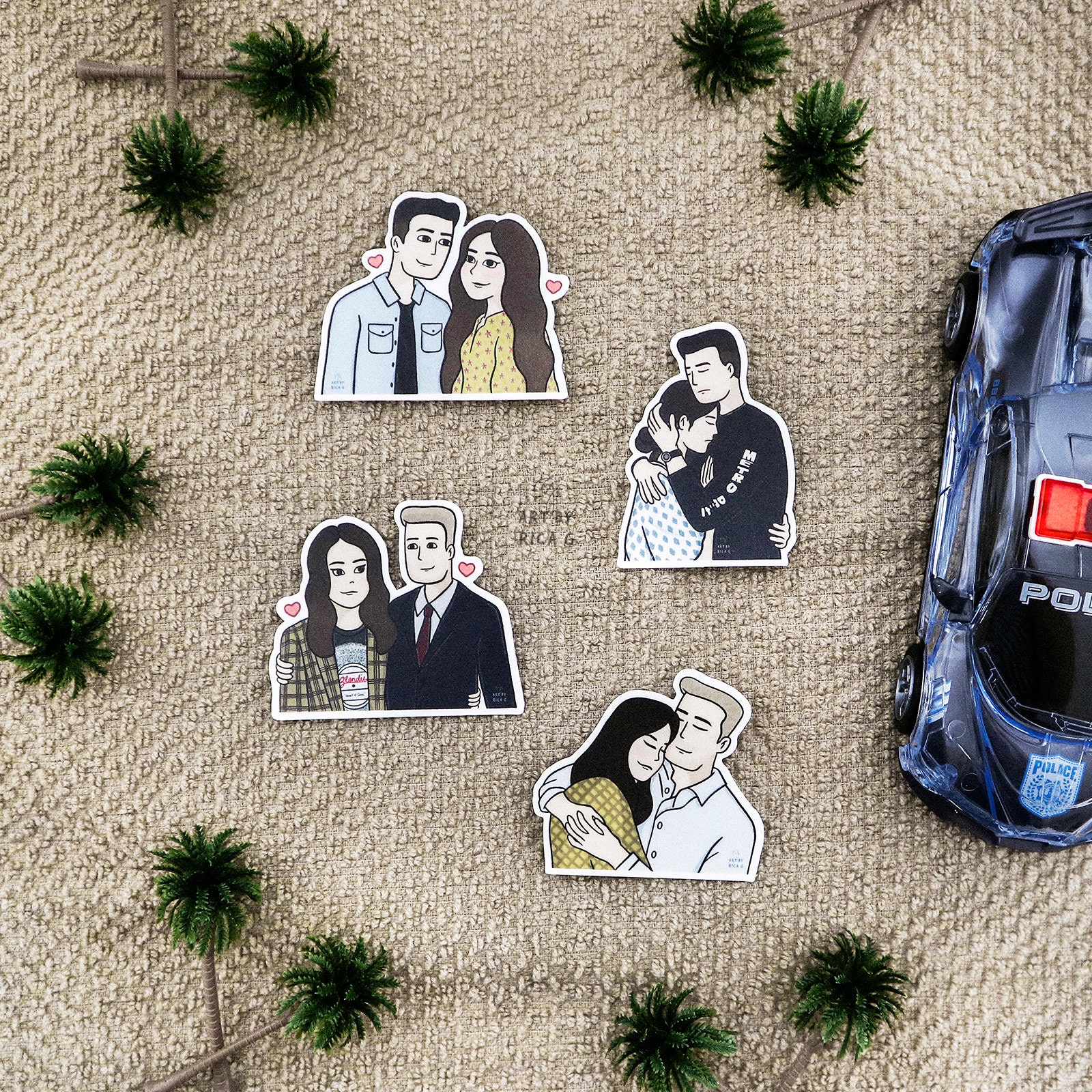 The Rookie Couples Stickers, Chenford Stickers, Wopez Stickers, Cartoon ...