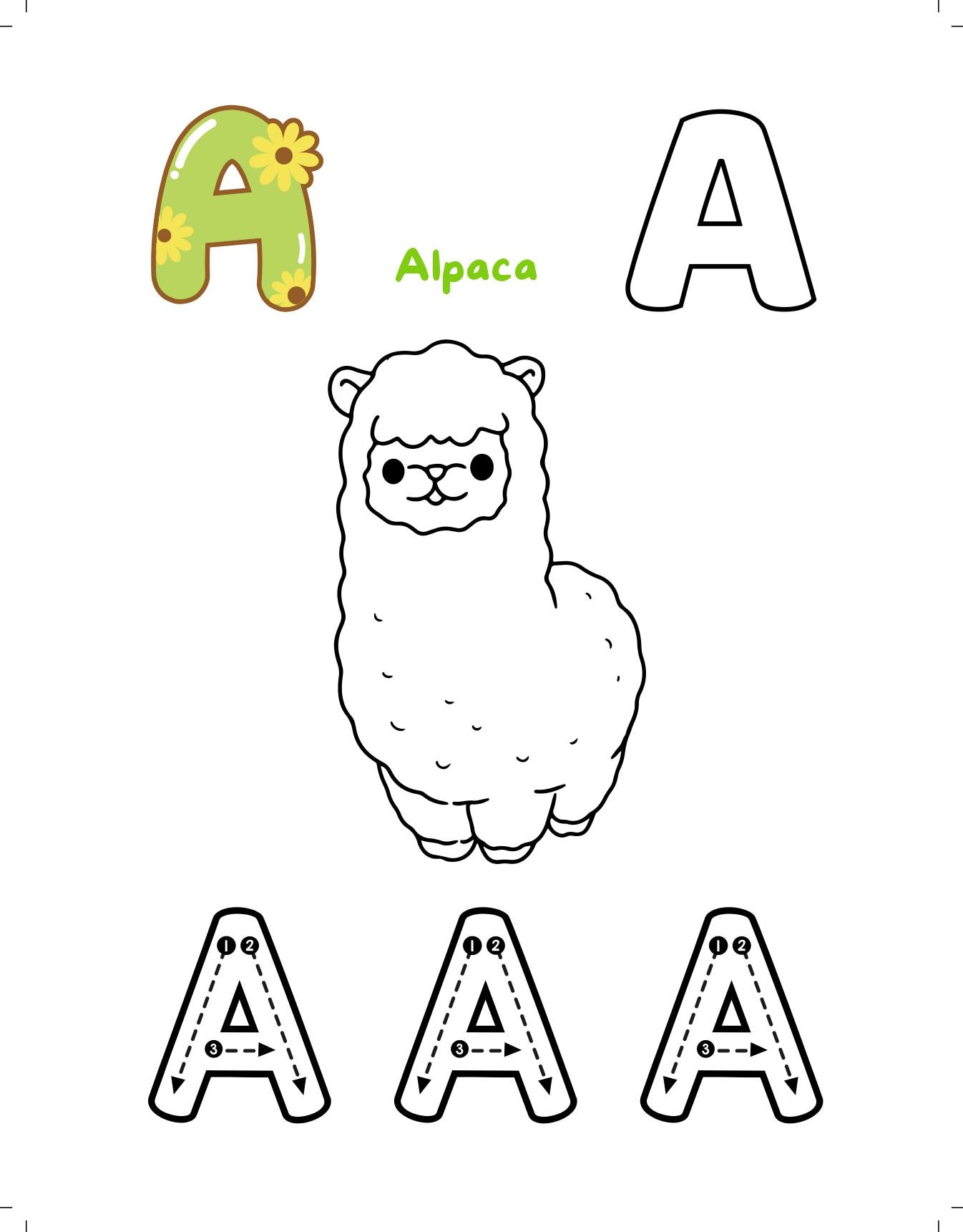 My First ABC Animal Coloring Book - Etsy