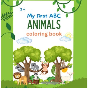 My First ABC Animal Coloring Book - Etsy