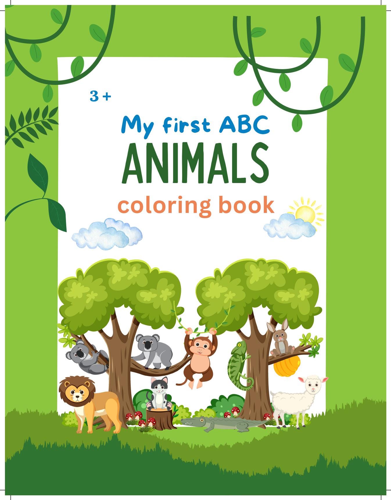 My First ABC Animal Coloring Book - Etsy