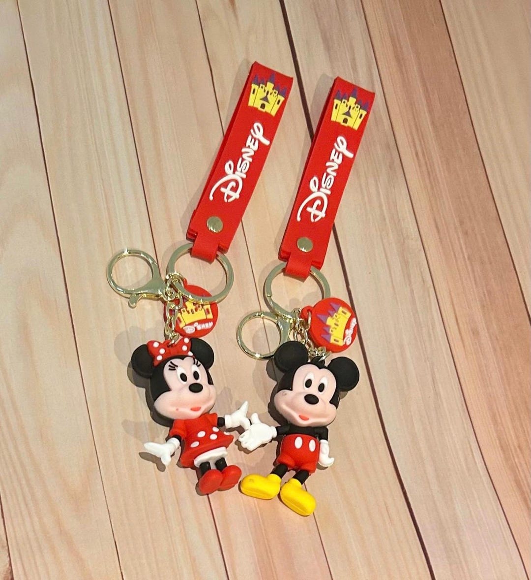 Mickey Mouse Key Chain, Minnie Mouse Keyring, Disney Key Ring Gift ...