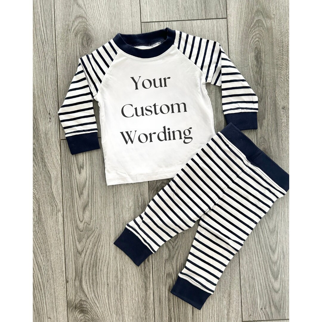 Personalised Boys Pjs, Custom Pjs, Cute Night Wear, Sleepwear, Pj Gift ...