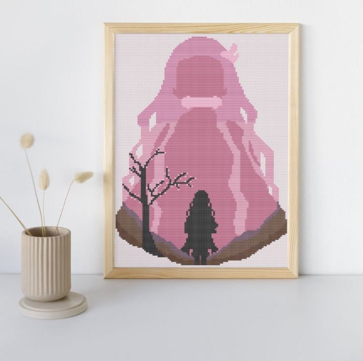 Nezuko Kamado - Demon Slayer: Kimetsu No Yaiba- Pattern Cross Stitch ...