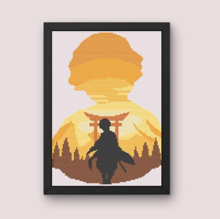 Zenitsu Agatsuma - Demon Slayer: Kimetsu No Yaiba- Pattern Cross Stitch ...