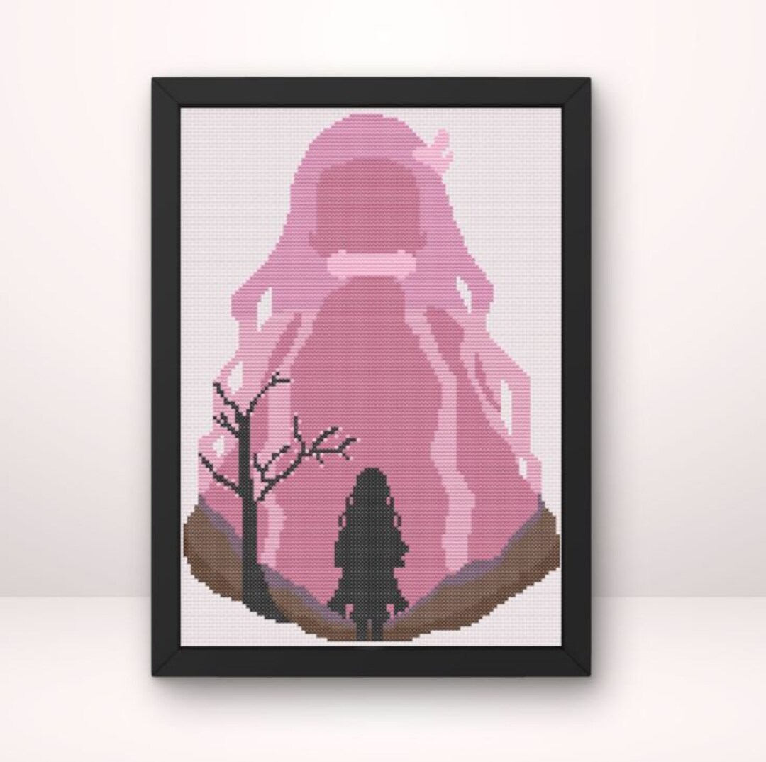 Nezuko Kamado - Demon Slayer: Kimetsu No Yaiba- Pattern Cross Stitch ...