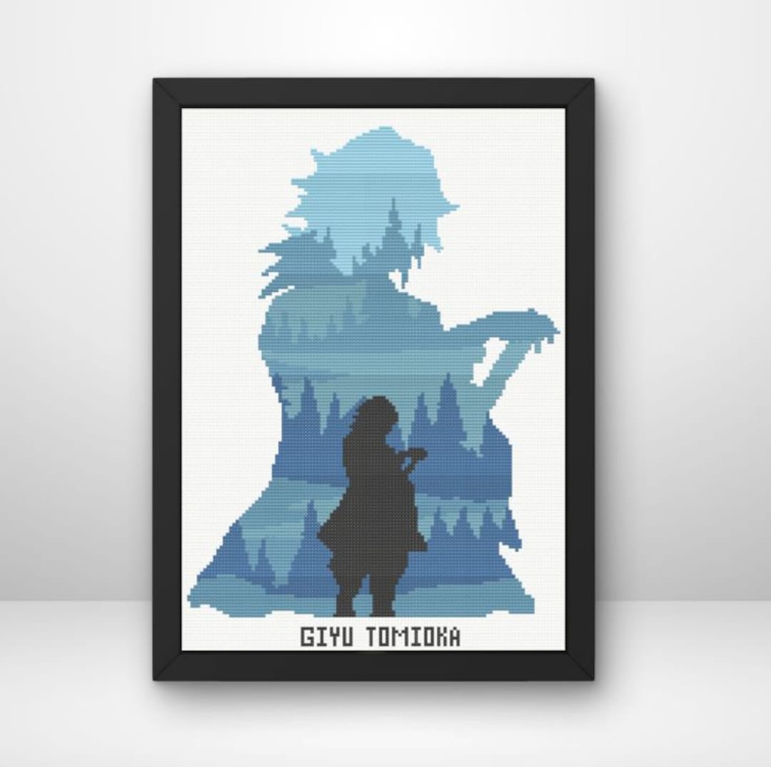 Giyu Tomioka - Demon Slayer: Kimetsu No Yaiba- Pattern Cross Stitch PDF ...