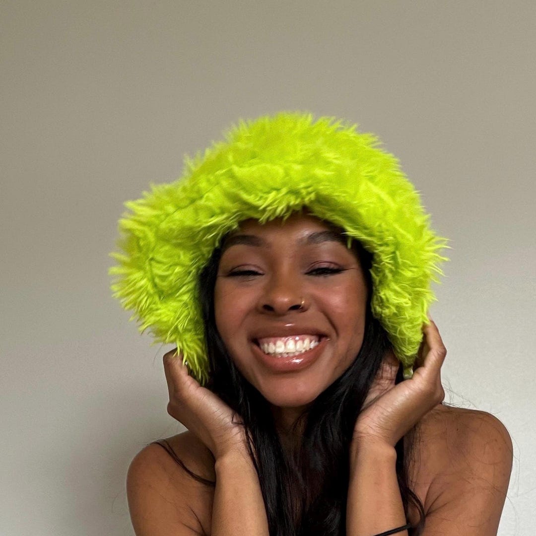 Grinch Fur Hat - Etsy
