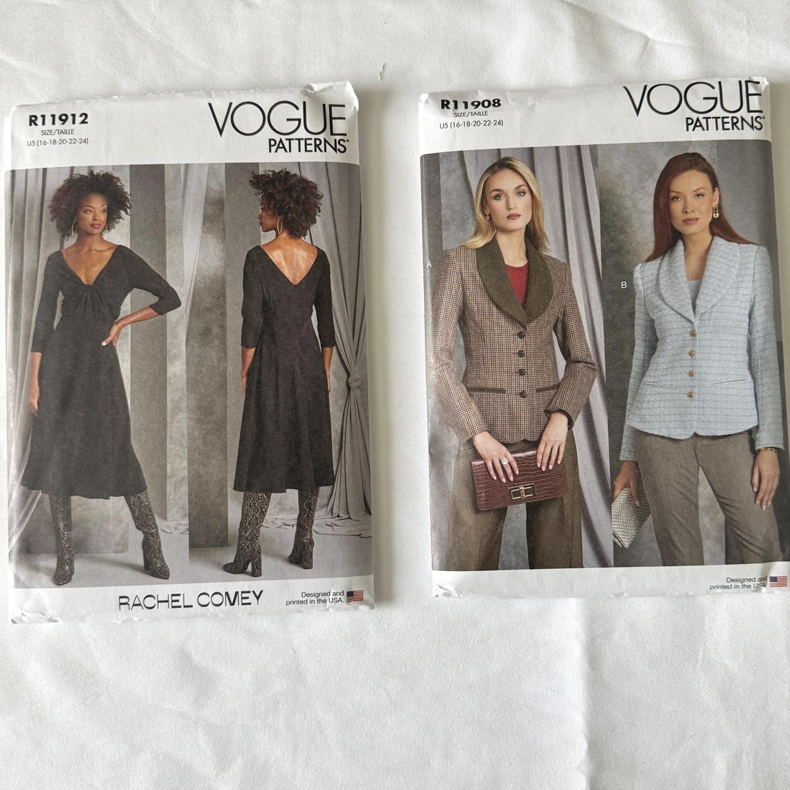 Vogue Sewing Pattern, Sizes 16-24 - Etsy