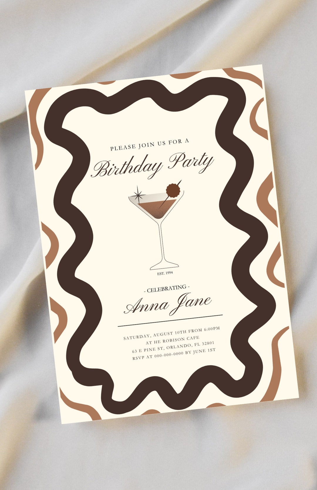 Expresso Martini,birthday Celebration, Cocktails, Party,fun, Cheers - Etsy