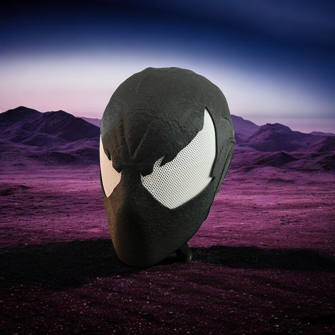 Symbiote Spiderman Replica Mask - Etsy UK