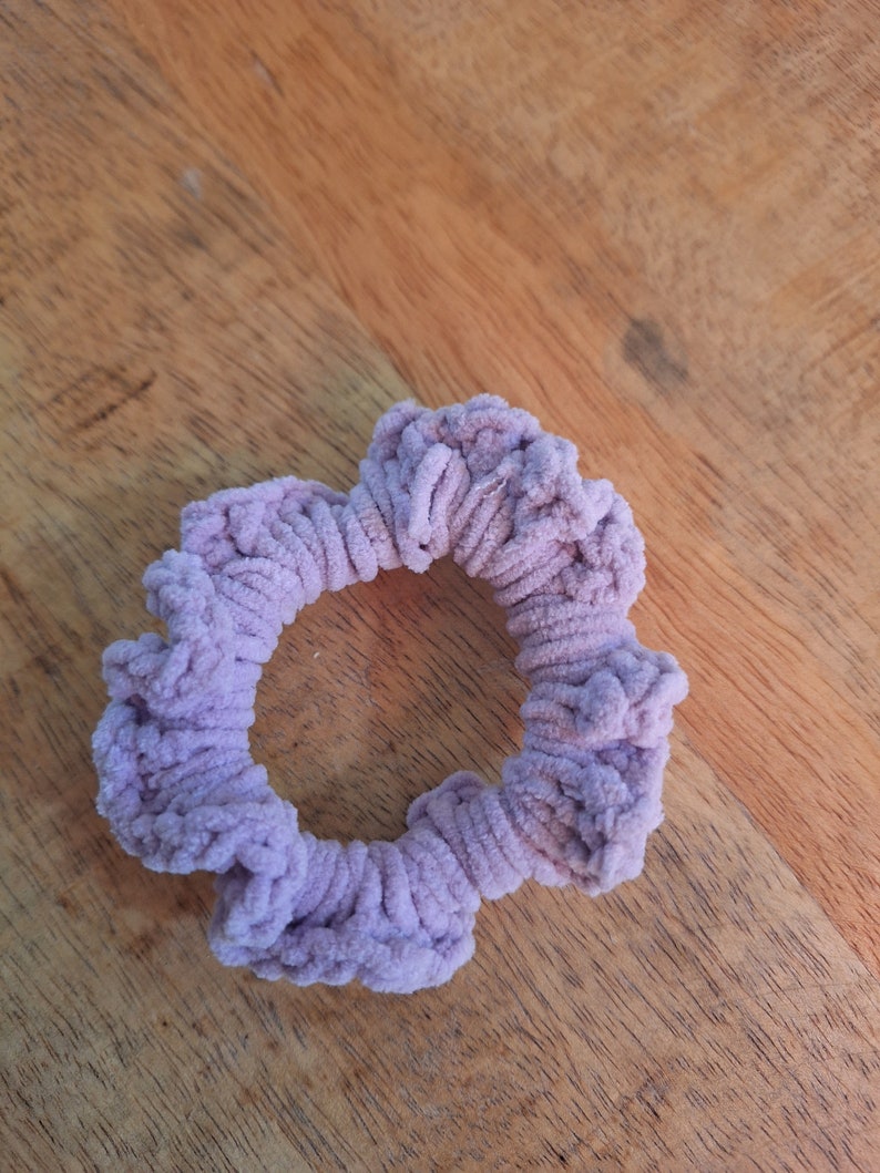 Crochet Scrunchie Chenille, Multiple Colours Available - Etsy