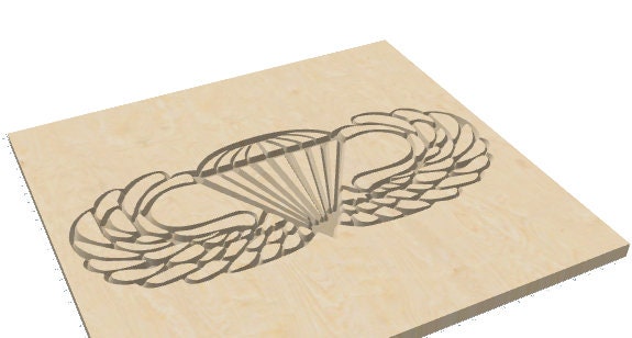 Digital Download ONLY | US Army Airborne Badge | Laser Cut File | Laser ...