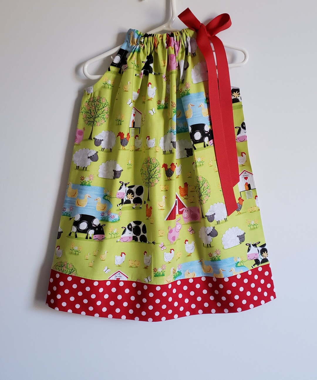 Pillowcase Dress Farm Dress Farm Animals Dress Girls Dress Toddler ...