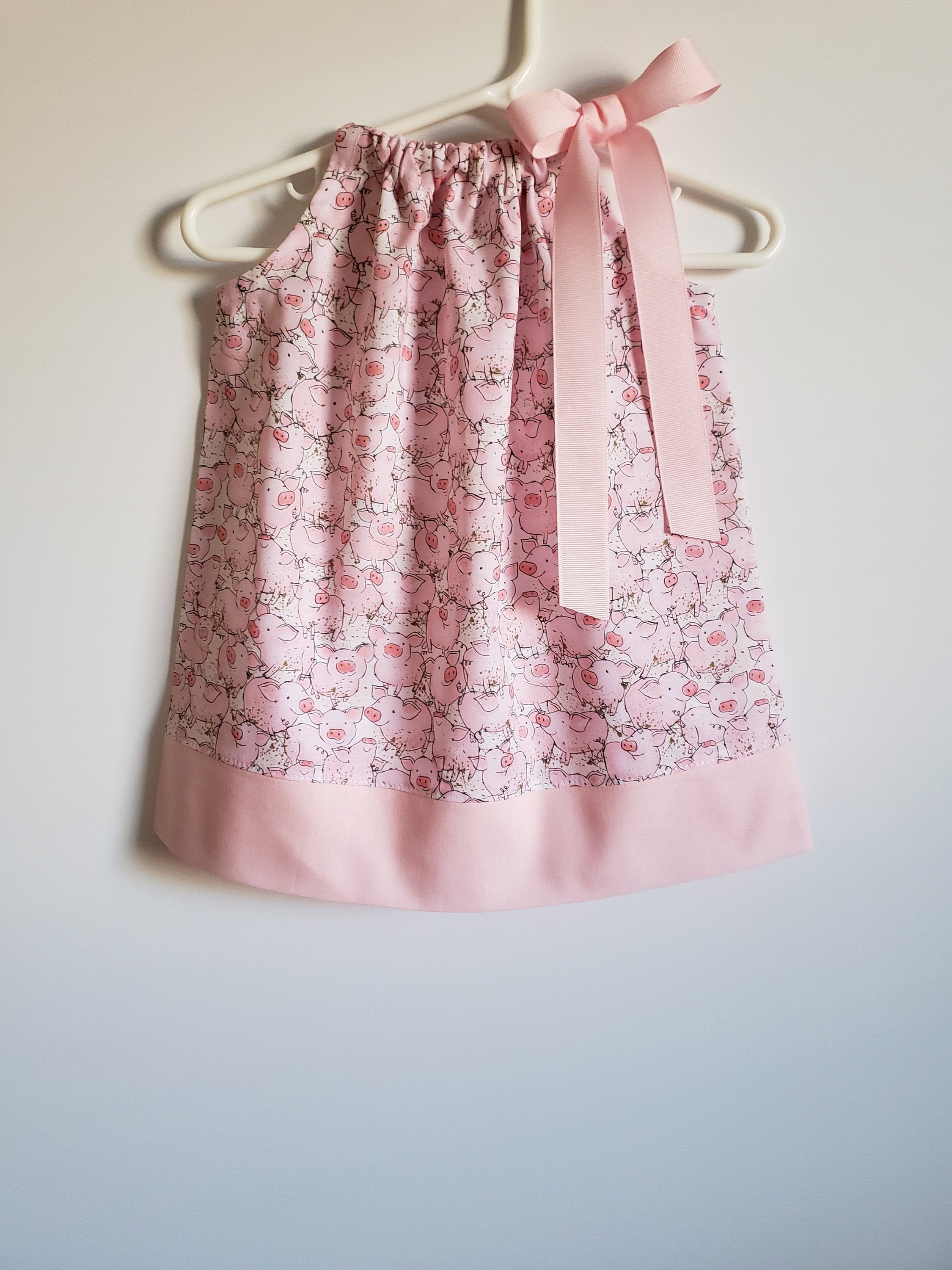 Pillowcase Dress Pig Dress Girls Dress With Pigs Farm - Etsy