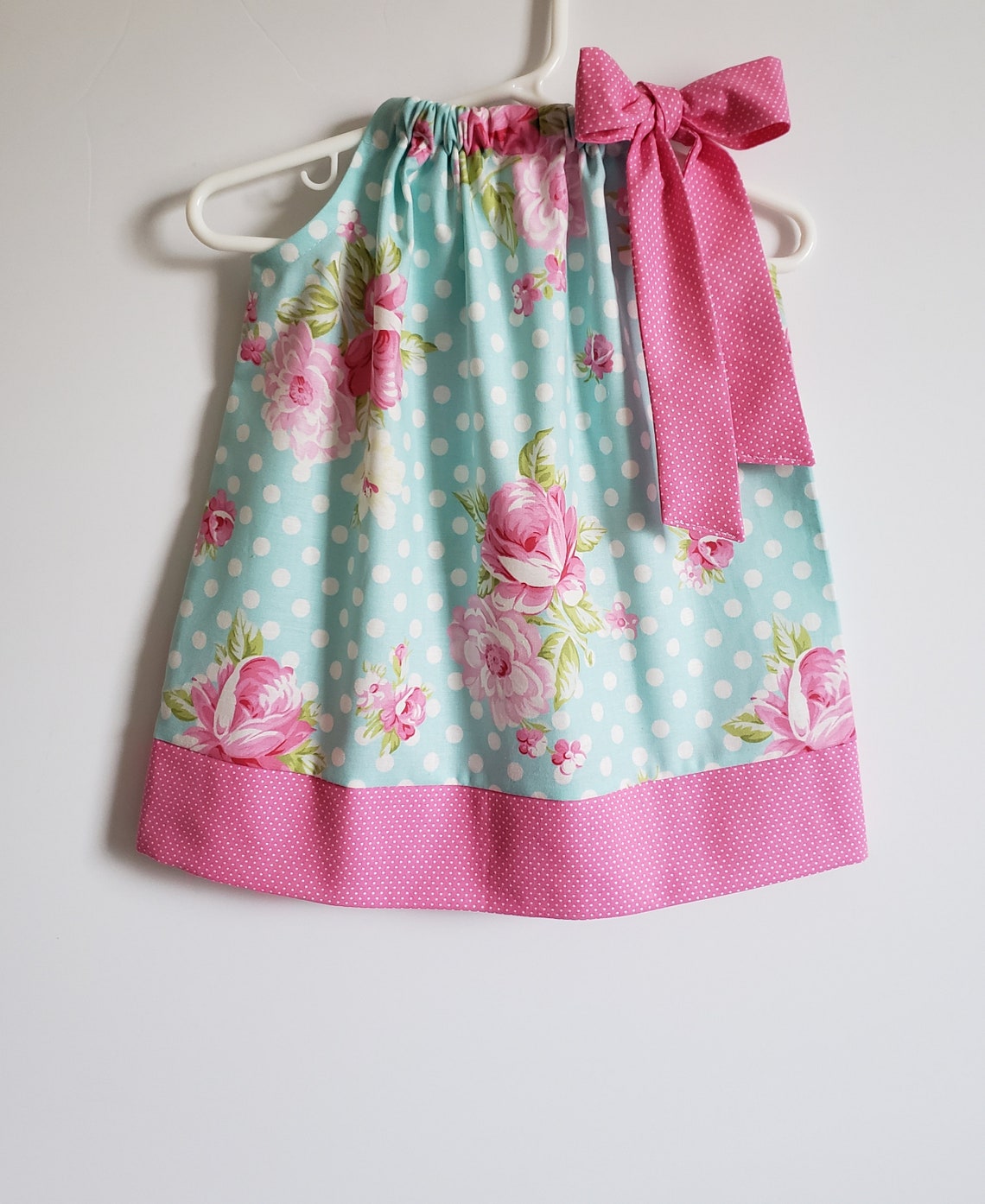 Pillowcase Dress Rose Dress Toddler Girl Dress with Roses | Etsy