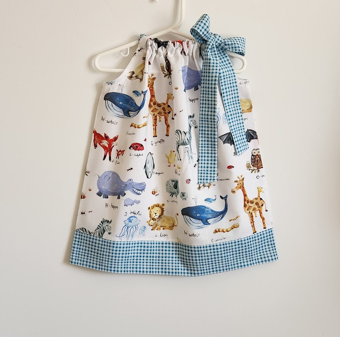 Pillowcase Dress With Animals | Zoo Animal Dress | Girls Dress With ...