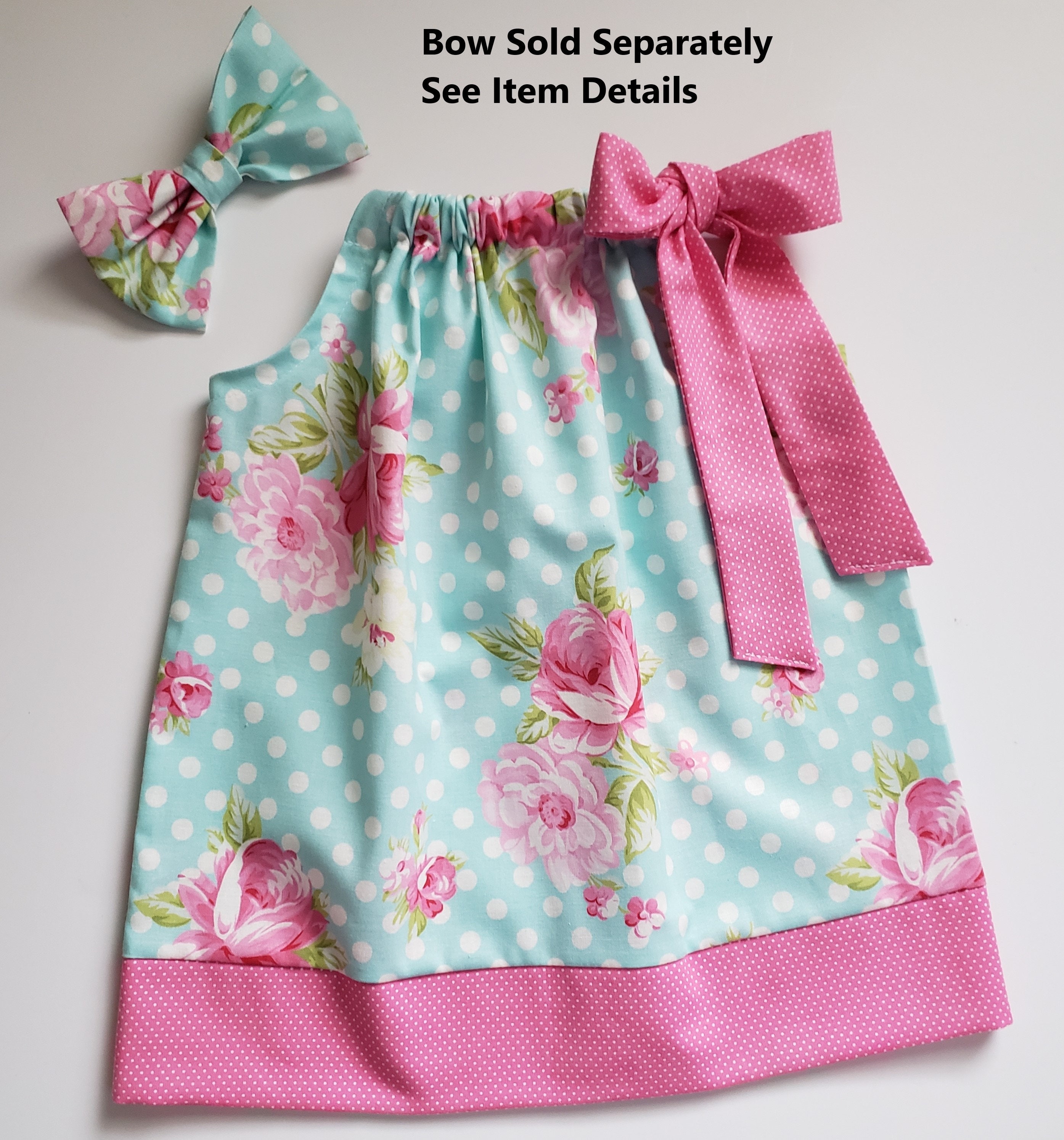 Pillowcase Dress Rose Dress Toddler Girl Dress With Roses - Etsy
