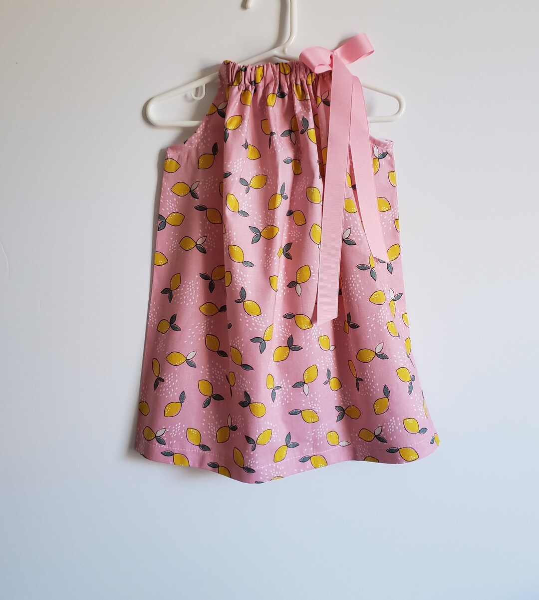 Lemon Pillowcase Dress | Handmade Toddler & Baby Girl Outfit | Fruit ...