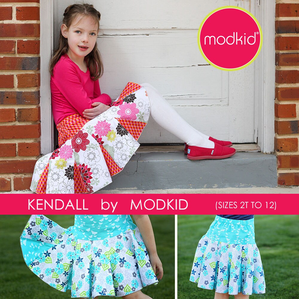 Kendall Twirly Skirt PDF Downloadable Pattern by MODKID... | Etsy