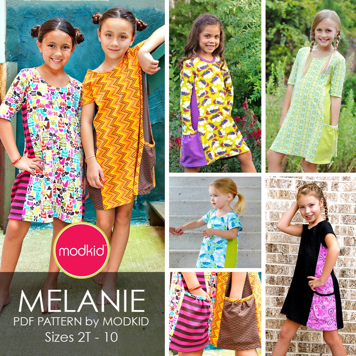 Melanie Girls and Misses PDF Pattern Bundle by MODKID - Etsy