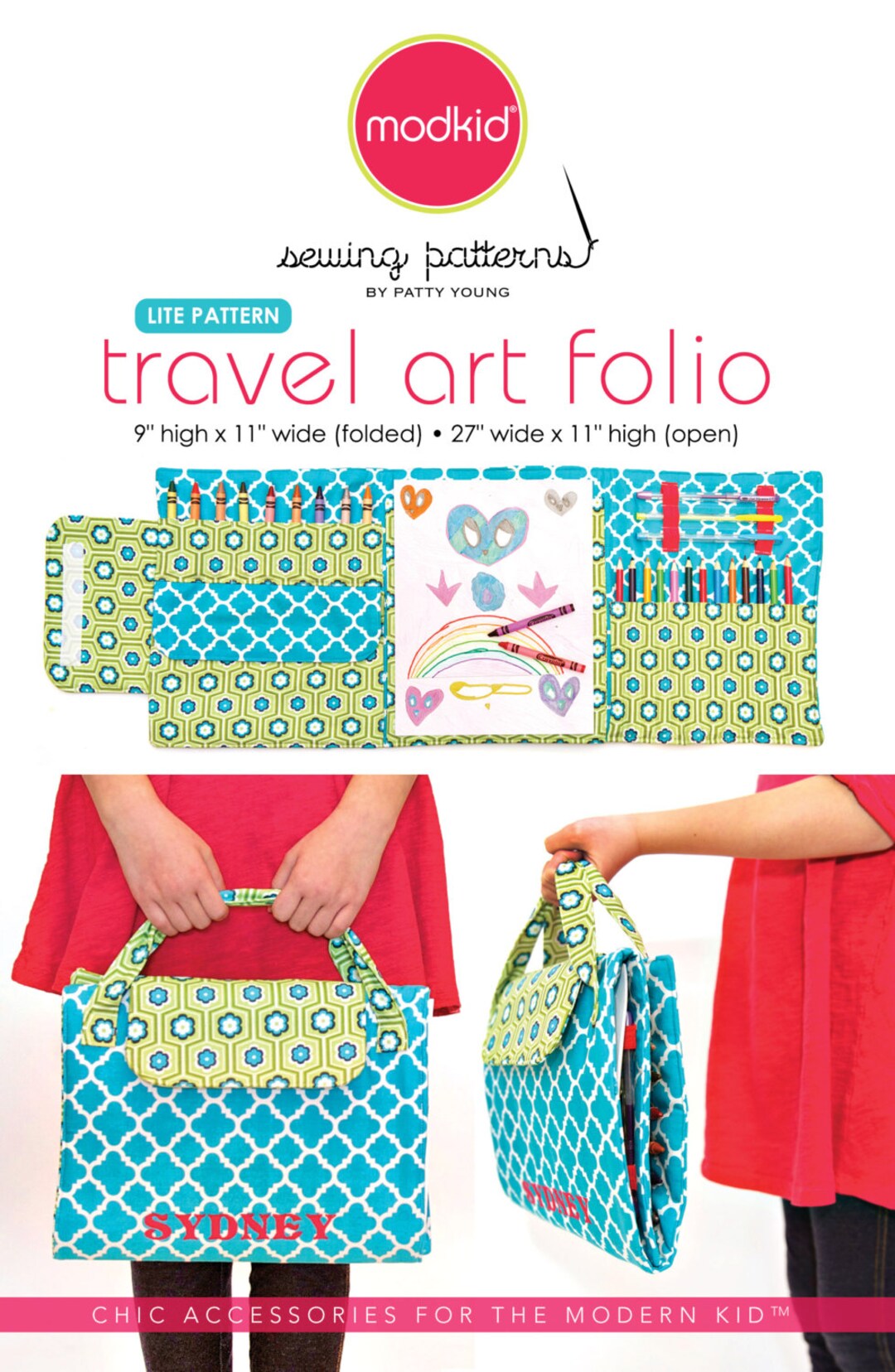 Travel Art Folio PDF Downloadable Pattern by MODKID - Instant Download ...