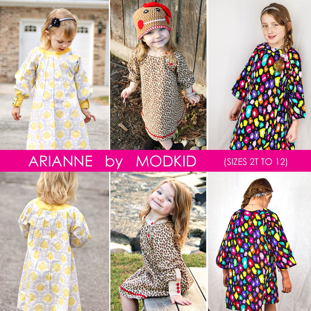 Arianne A-line Dress PDF Downloadable Pattern by MODKID... - Etsy