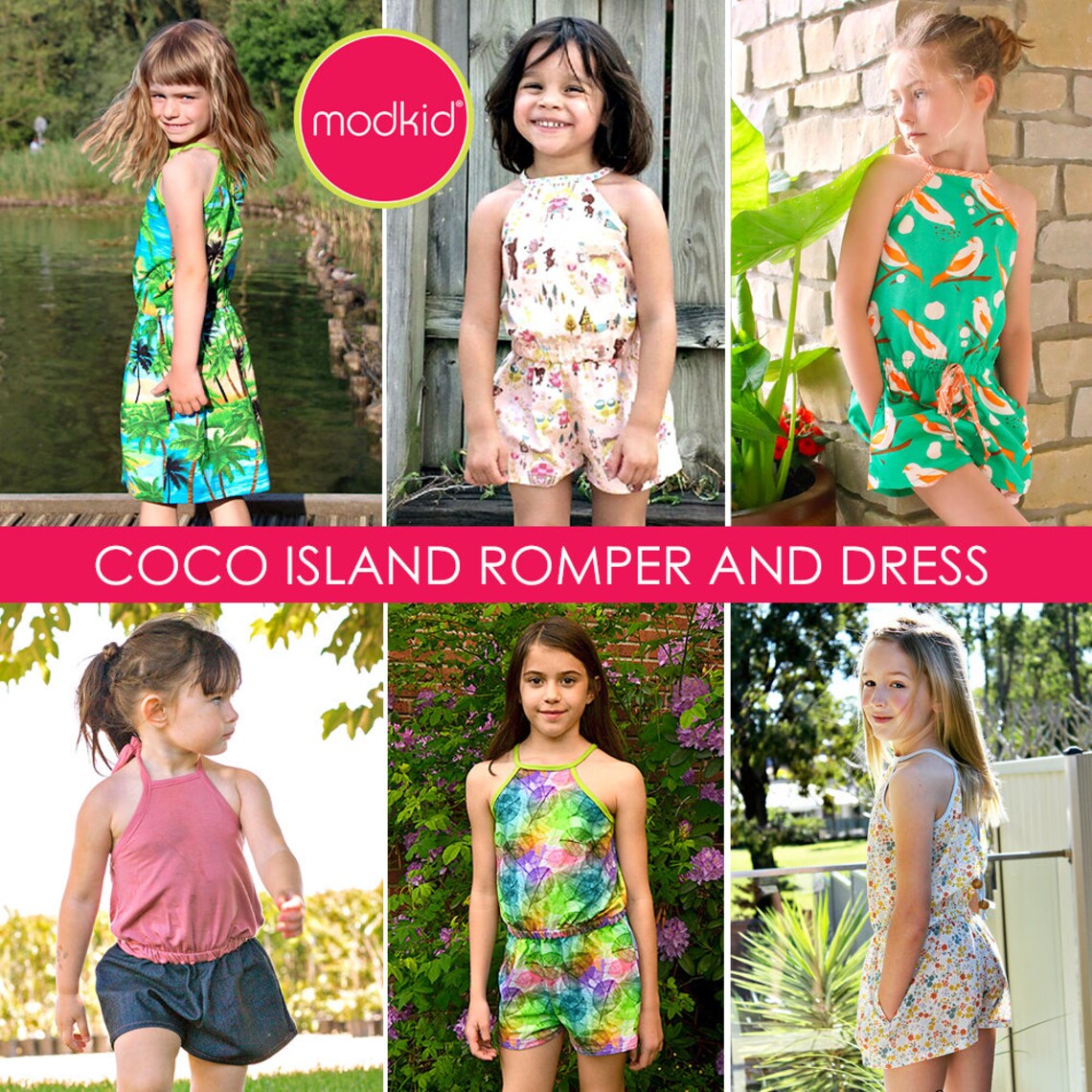 COCO Island Romper and Dress PDF Downloadable Pattern by MODKID ...