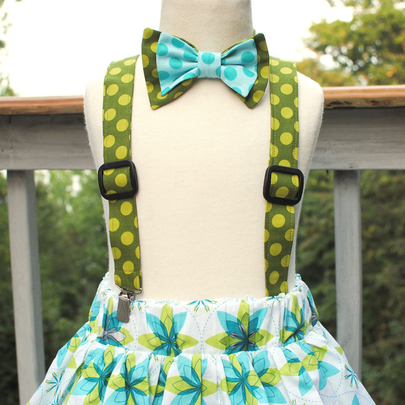 Dapper Bow Tie and Suspenders PDF Downloadable Pattern by MODKID - Instant Download - Etsy