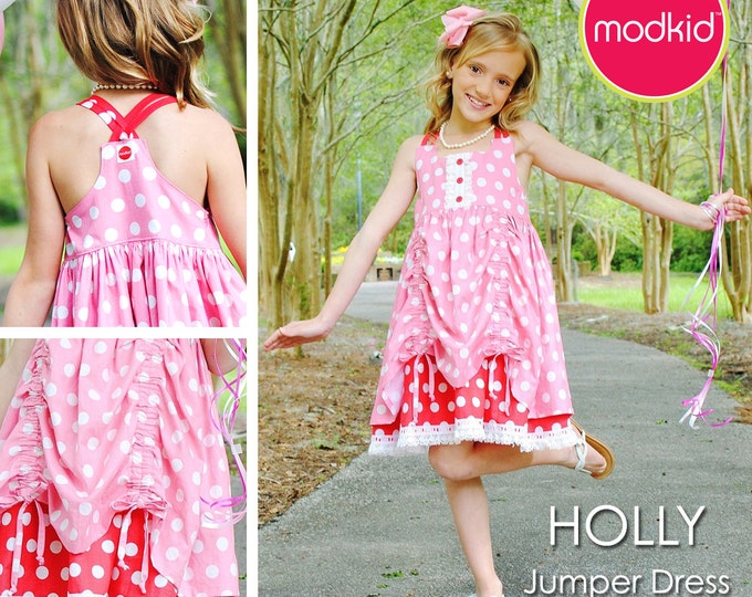 Avery Drop-waist Dress PDF Downloadable Pattern by MODKID... Sizes 2T ...