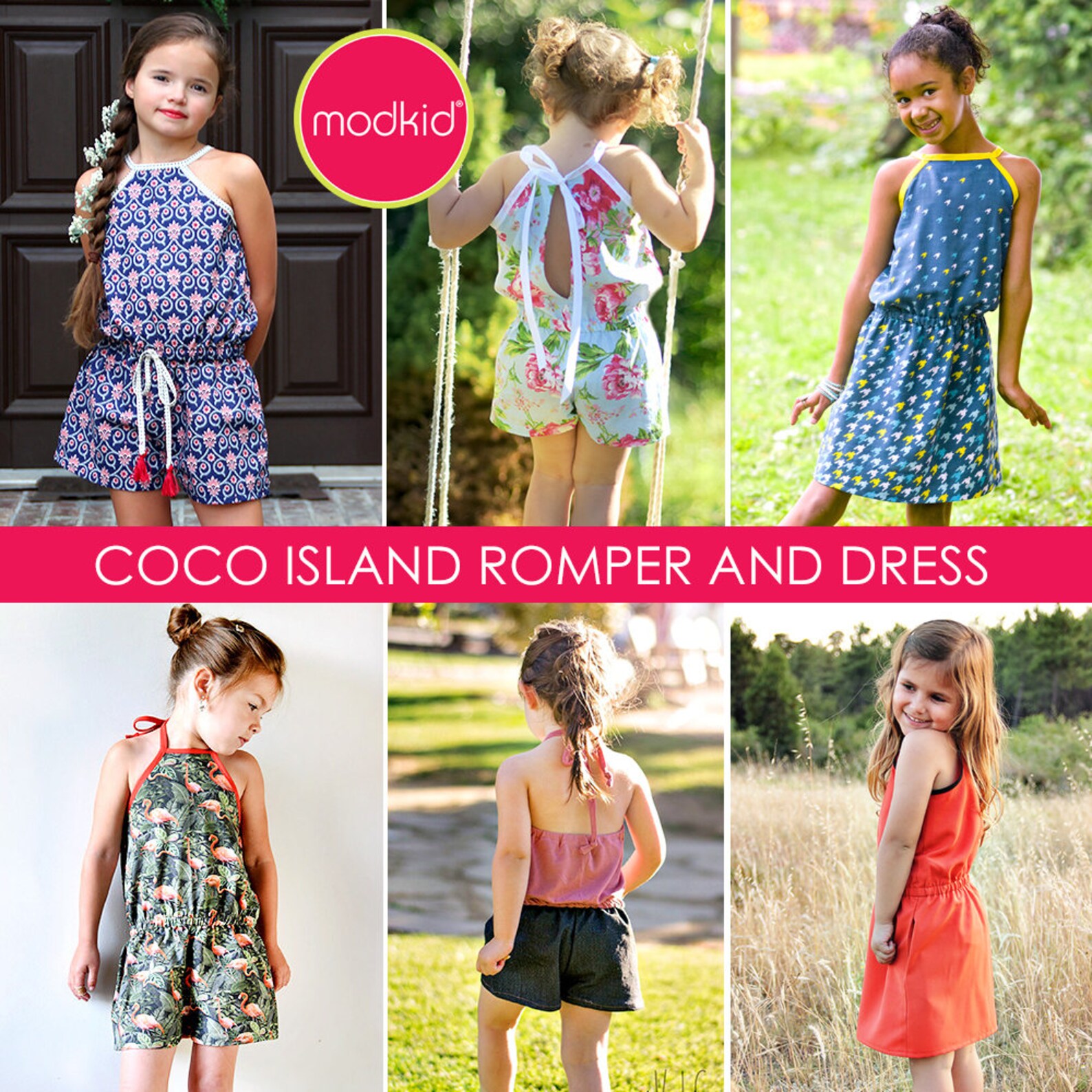 COCO Island Romper and Dress PDF Downloadable Pattern by MODKID ...