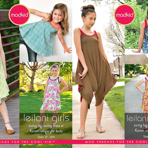 Leilani Girls and Tween/teen PDF Pattern Bundle by MODKID - Etsy