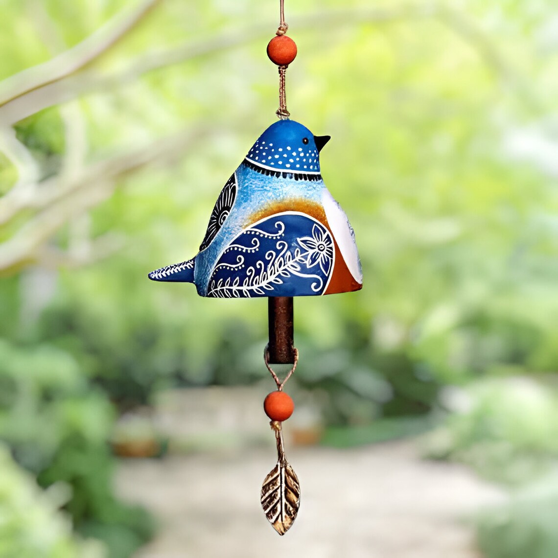 Handmade Bird Wind Chimes, Garden Decoration, Colourful Wind Chimes ...