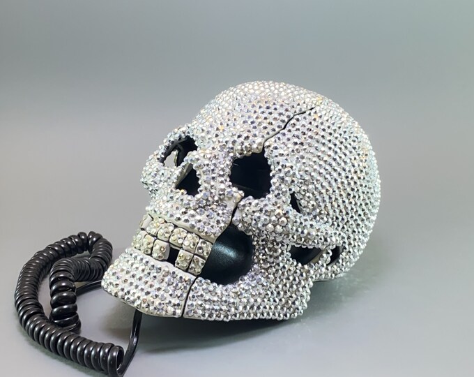 1990s Skull Telephone, Vintage Landline Novelty Telephone, Retro Home ...