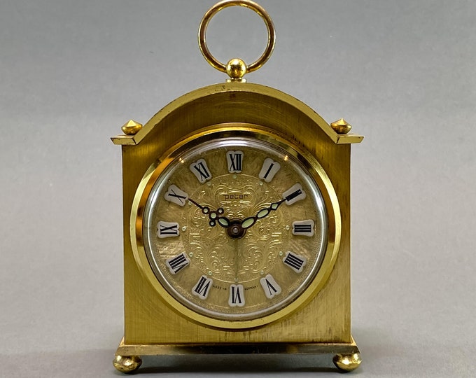 1960s Peter High Quality Table Clock, Vintage Mechanical Wind-up Clock ...