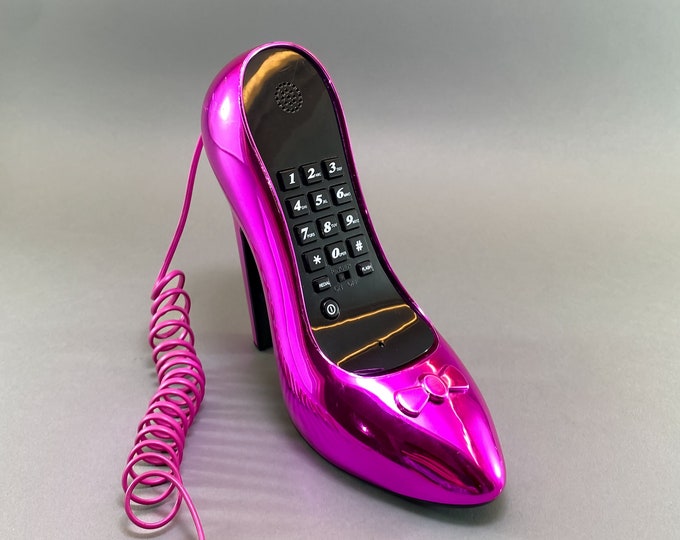 1990s Stiletto Telephone, Vintage Landline Novelty Telephone, Retro Pop ...