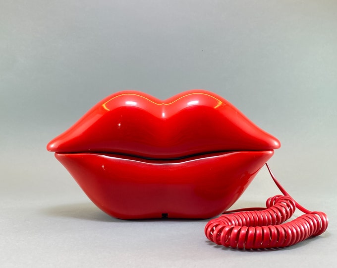 1990s Pop Art Lips Telephone, Vintage Landline Novelty Telephone, Retro ...